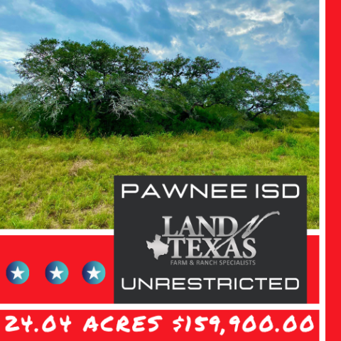 Unrestricted 24.04 Acres In Pawnee ISD | Land N Texas